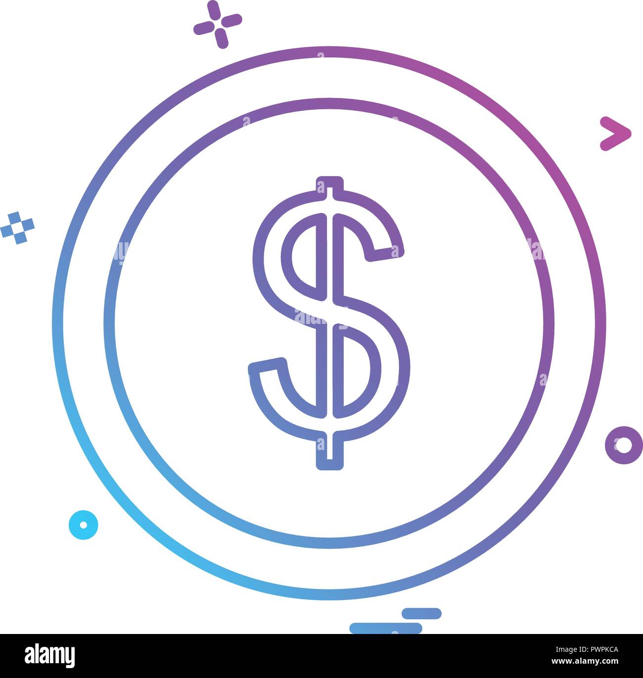 Coin icon design vector Stock Vector Image & Art - Alamy