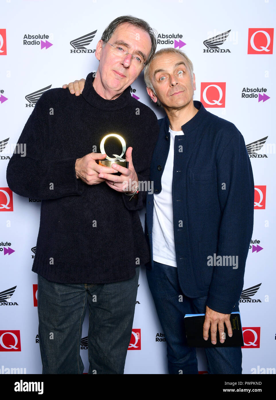 Rick Smith (left) and Karl Hyde of Underworld winners of the Q Best ...