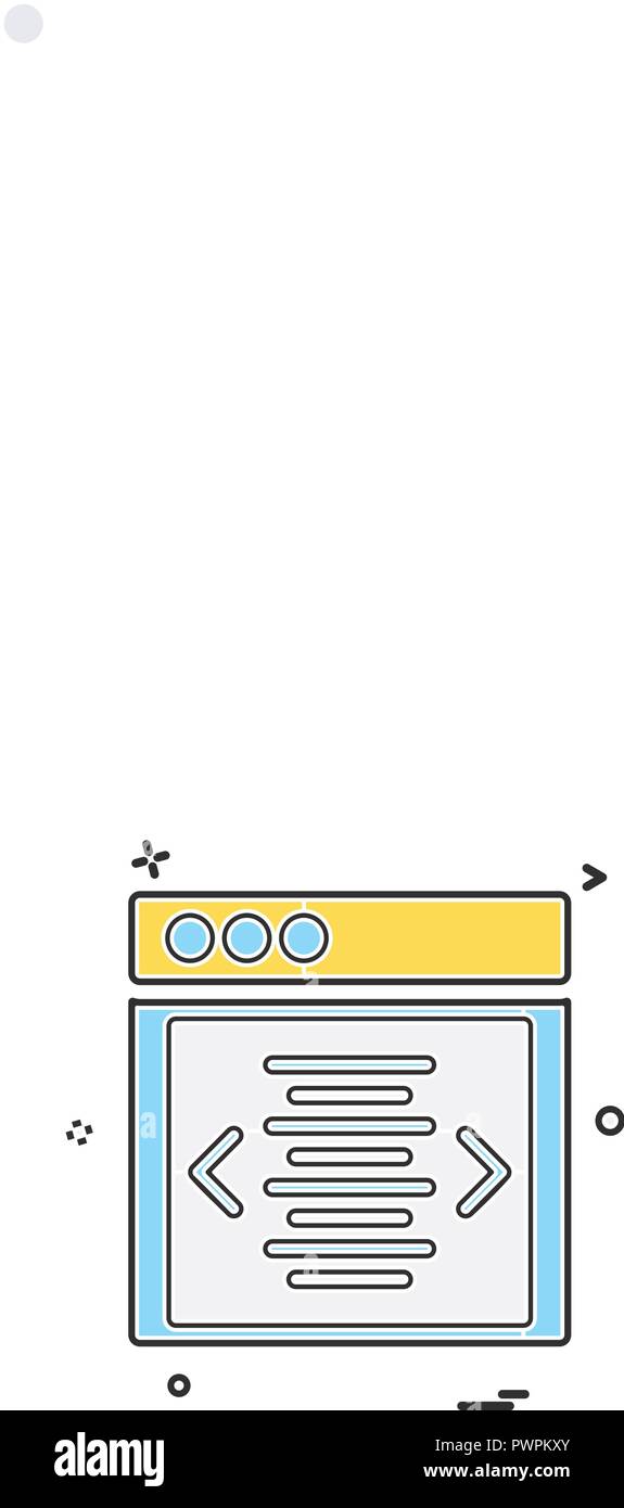 Web layouts icon design vector Stock Vector Image & Art - Alamy