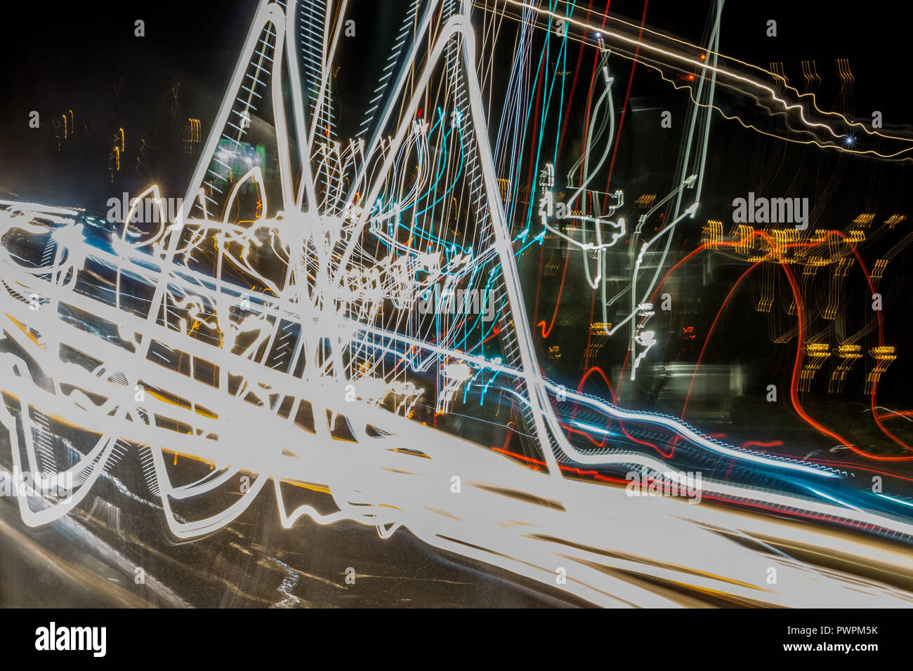 Abstract streaks light slow shutter hi-res stock photography and images ...
