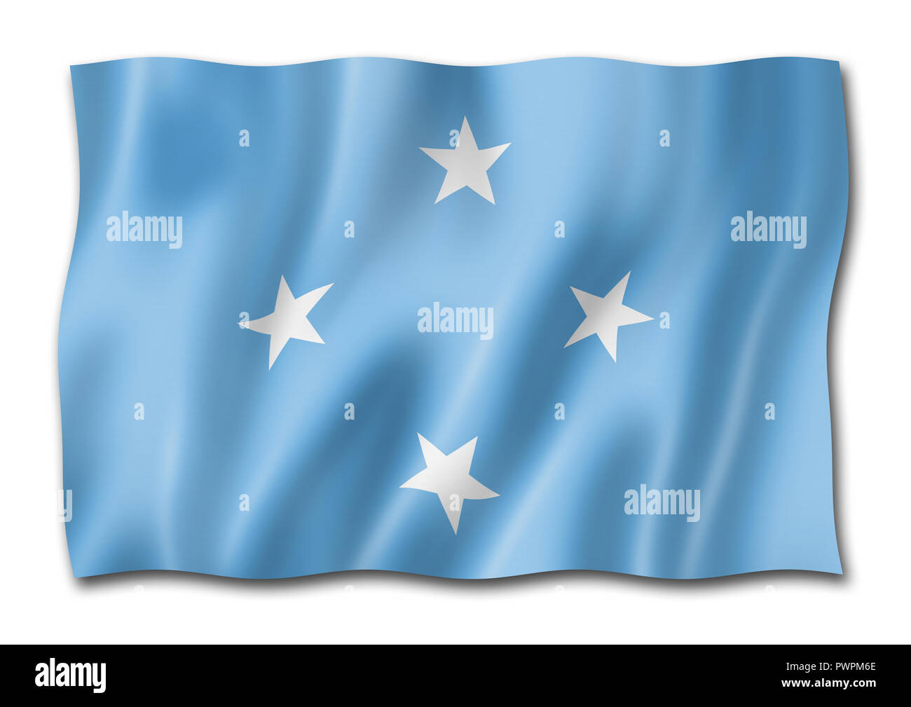 Flag of the federate states of micronesia hi-res stock photography and ...