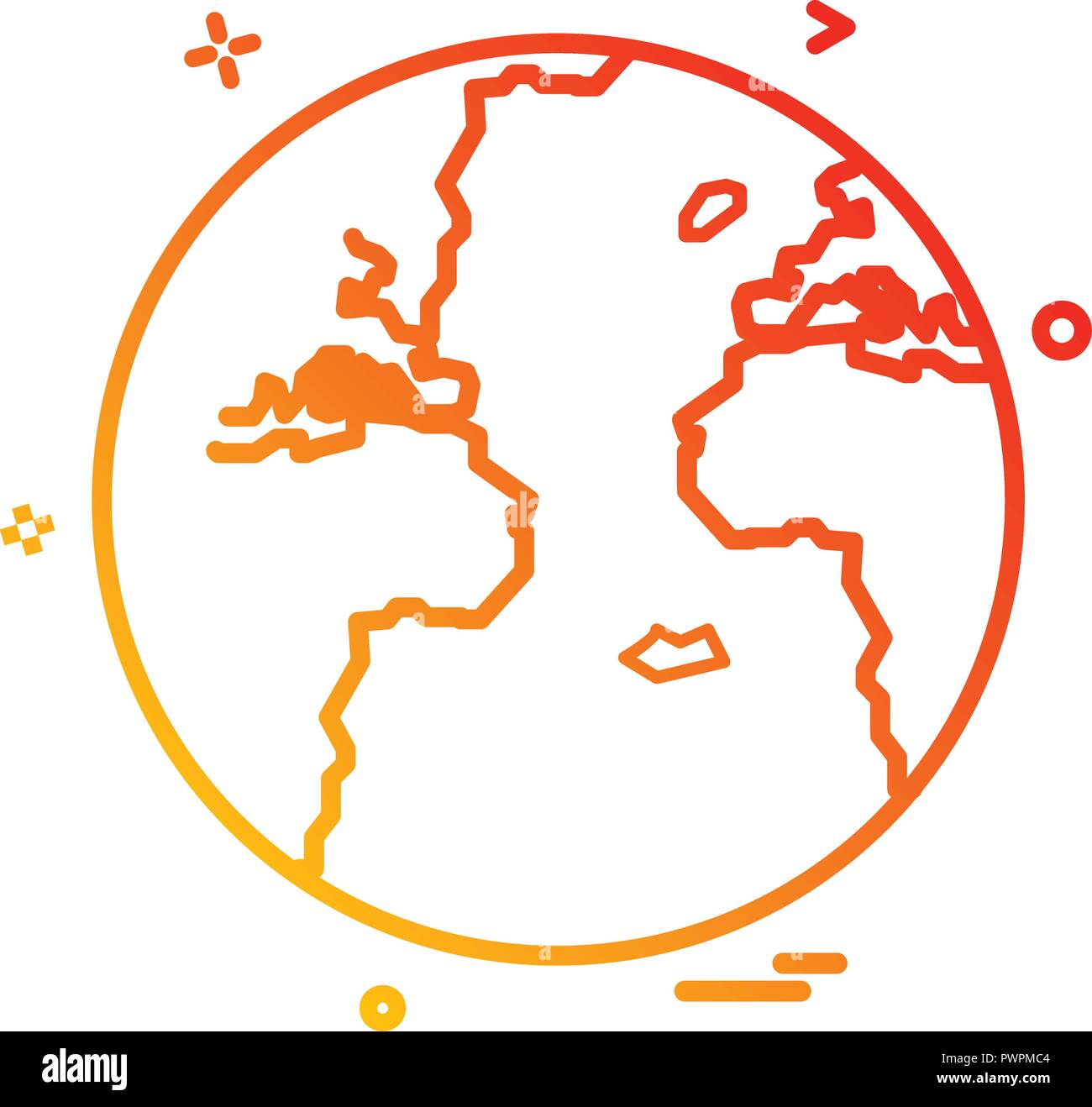 World globe icon design vector Stock Vector Image & Art - Alamy
