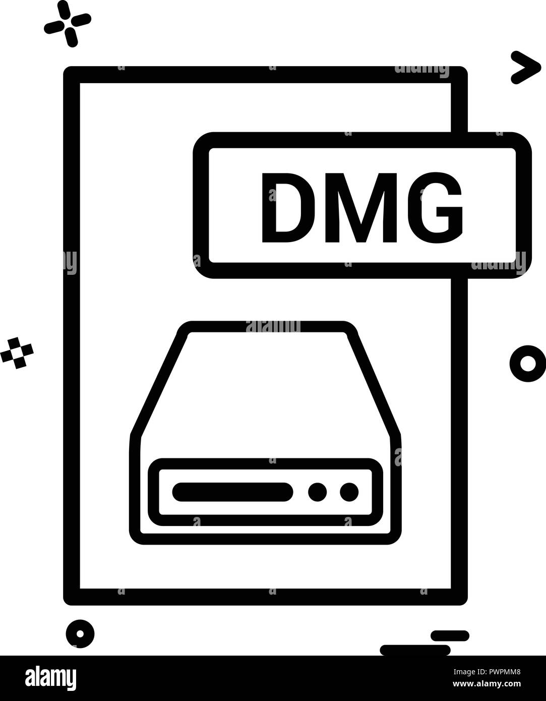 dmg file format icon vector design Stock Vector Image & Art - Alamy