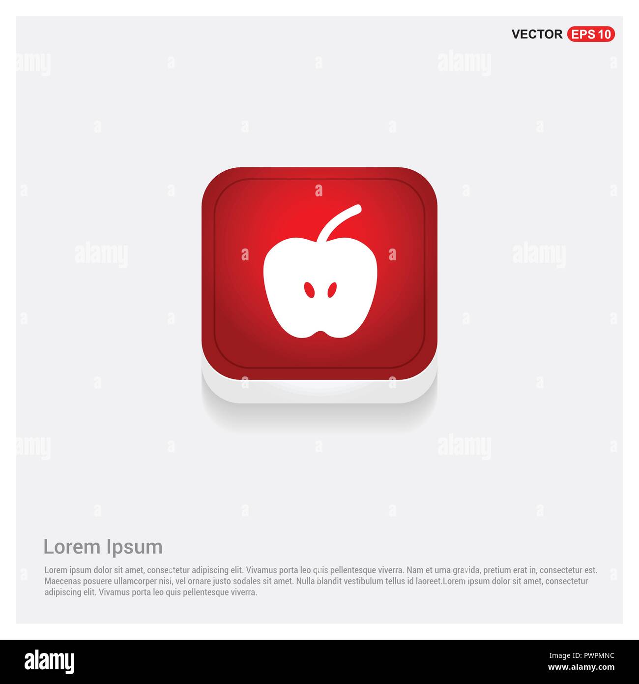 Apple fruit icon Stock Vector Image & Art - Alamy