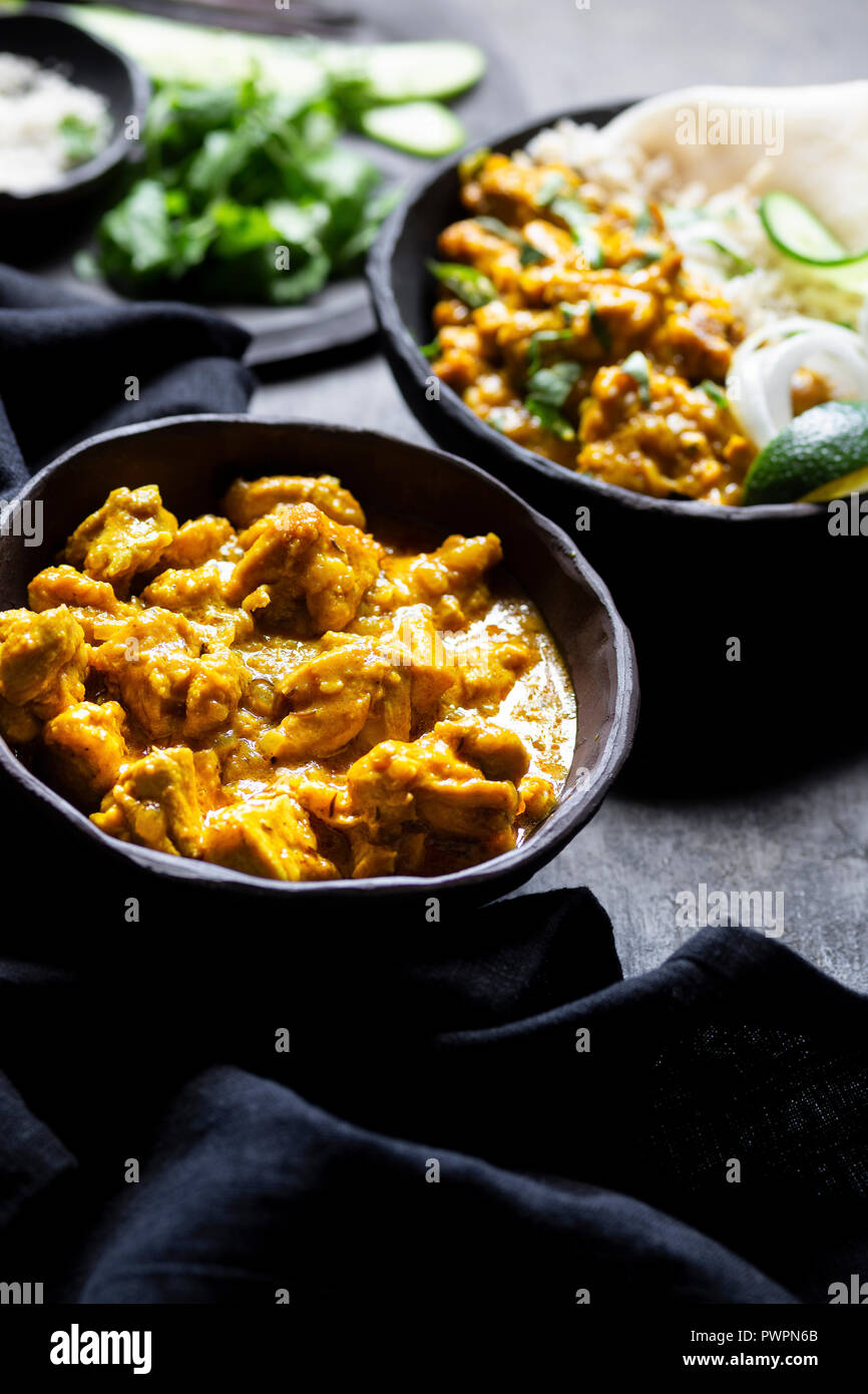 Chicken Curry Dinner Stock Photo - Alamy
