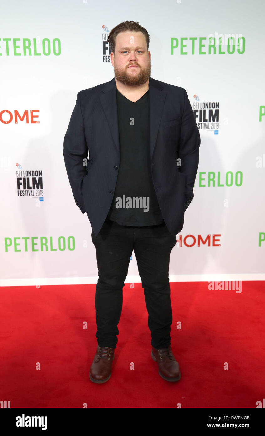 Danny Kirrane arriving at the BFI London Film Festival premiere of ...