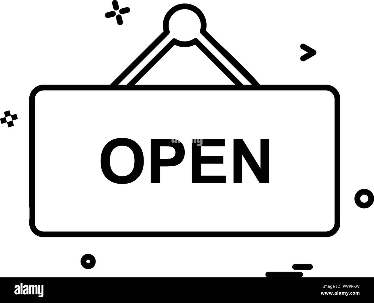 Shop board icon design vector Stock Vector Image & Art - Alamy