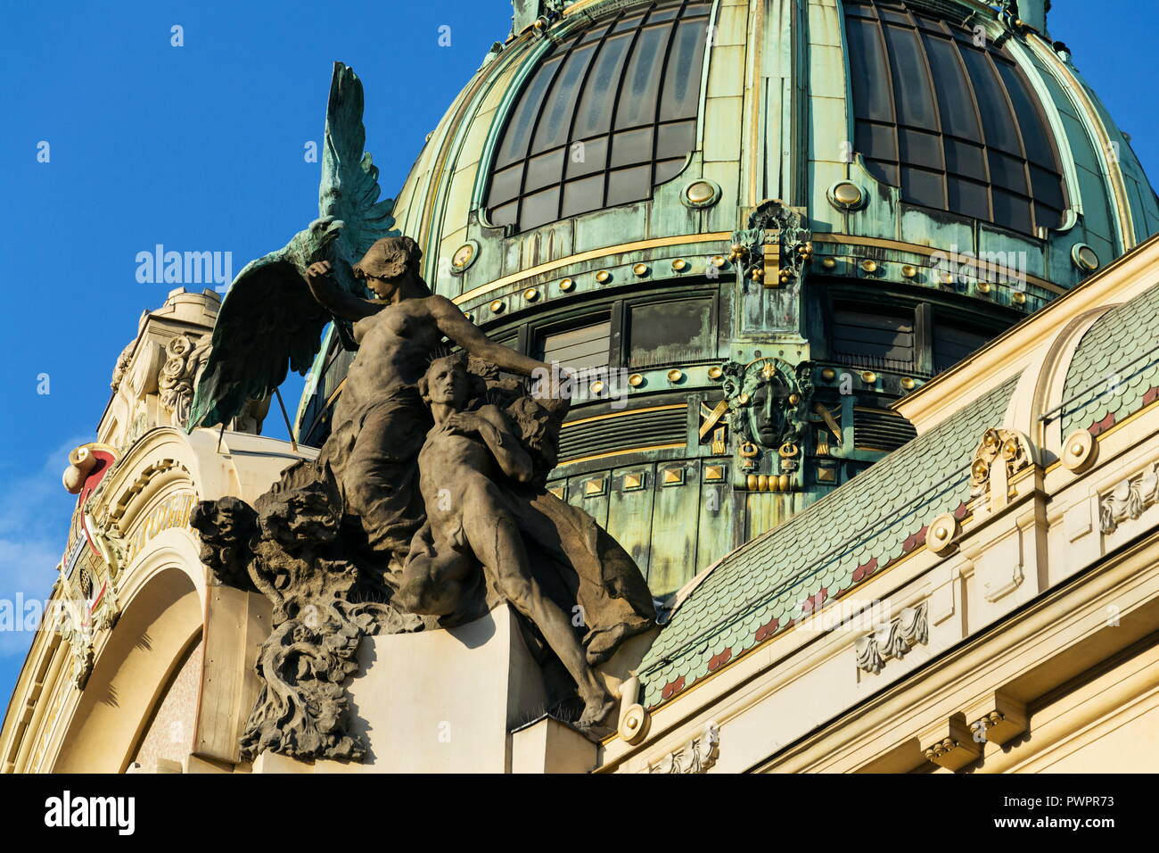 Prague municipal house mucha hi-res stock photography and images - Alamy
