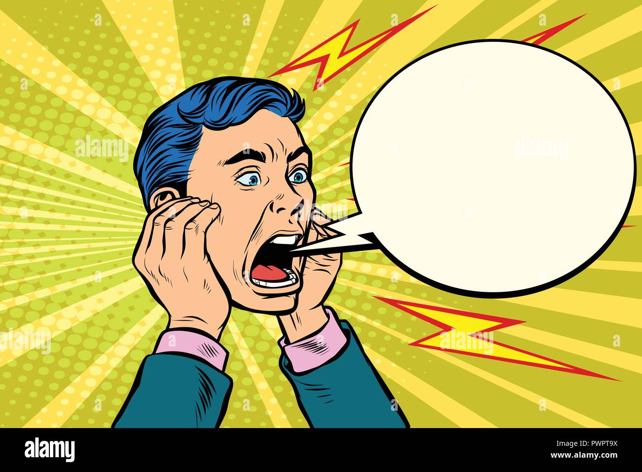 Human open head profile Stock Vector Images - Alamy