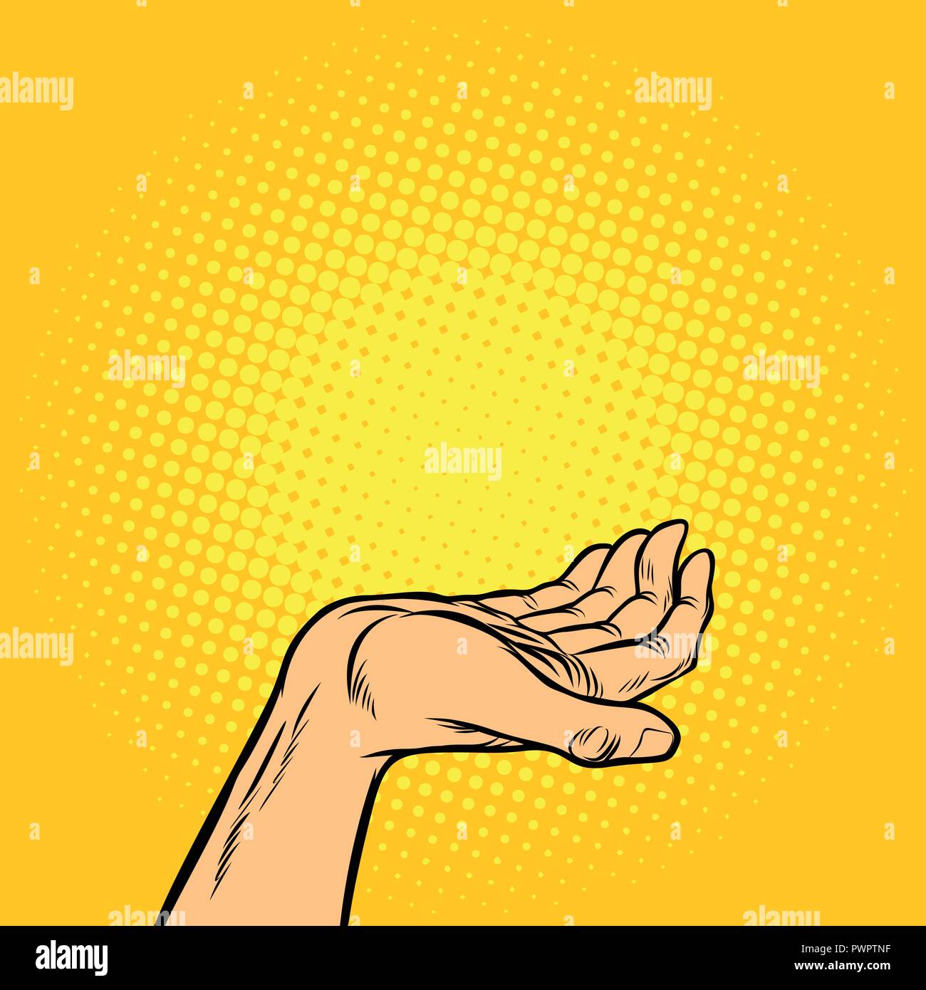 Side view female hand showing hi-res stock photography and images - Alamy
