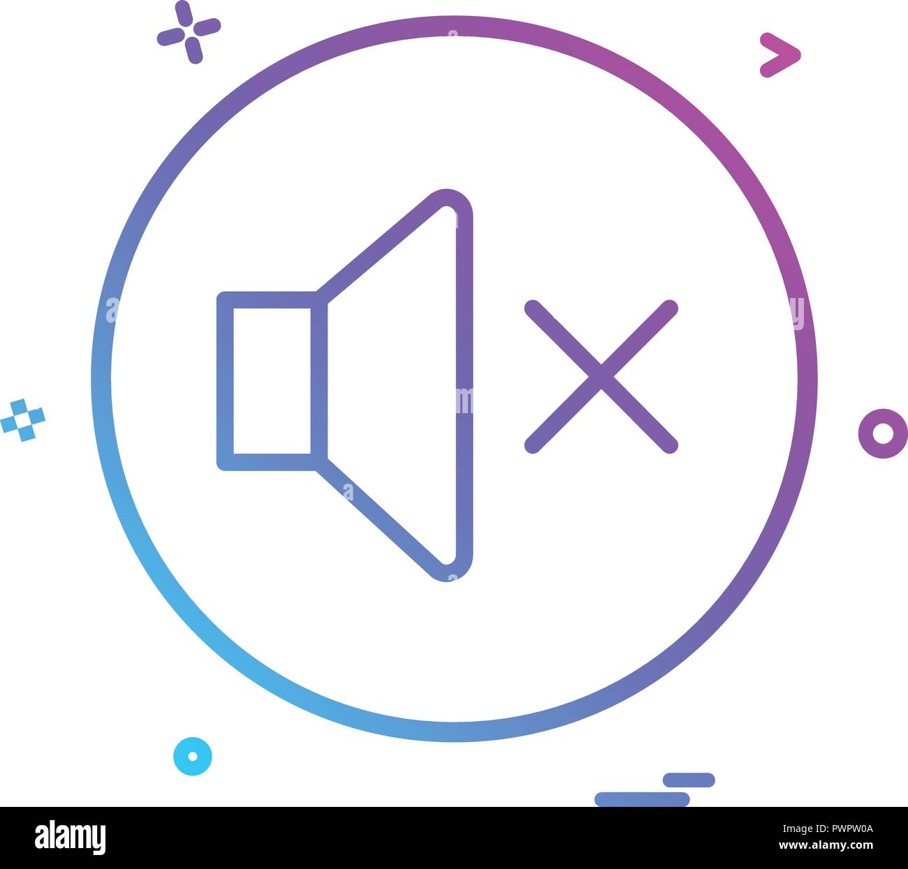 sound volume off icon vector design Stock Vector Image & Art - Alamy