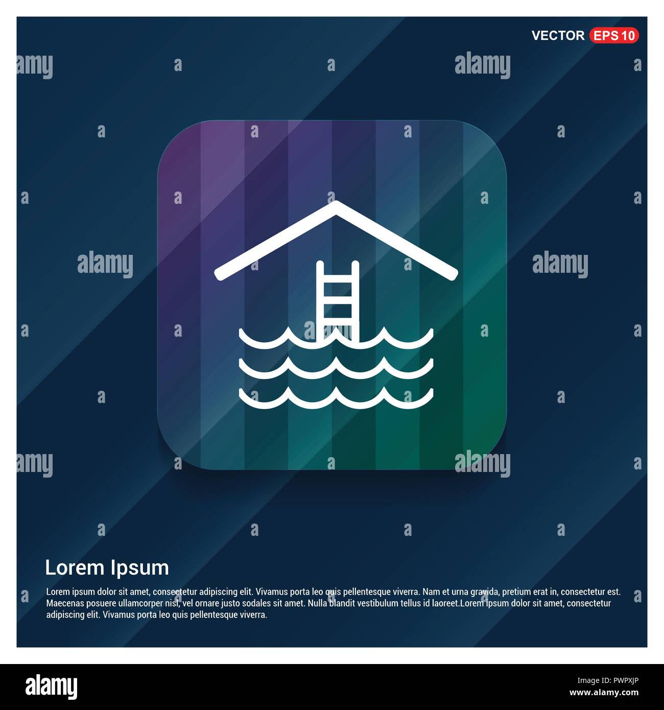 Sea water swimming pools Stock Vector Images - Alamy