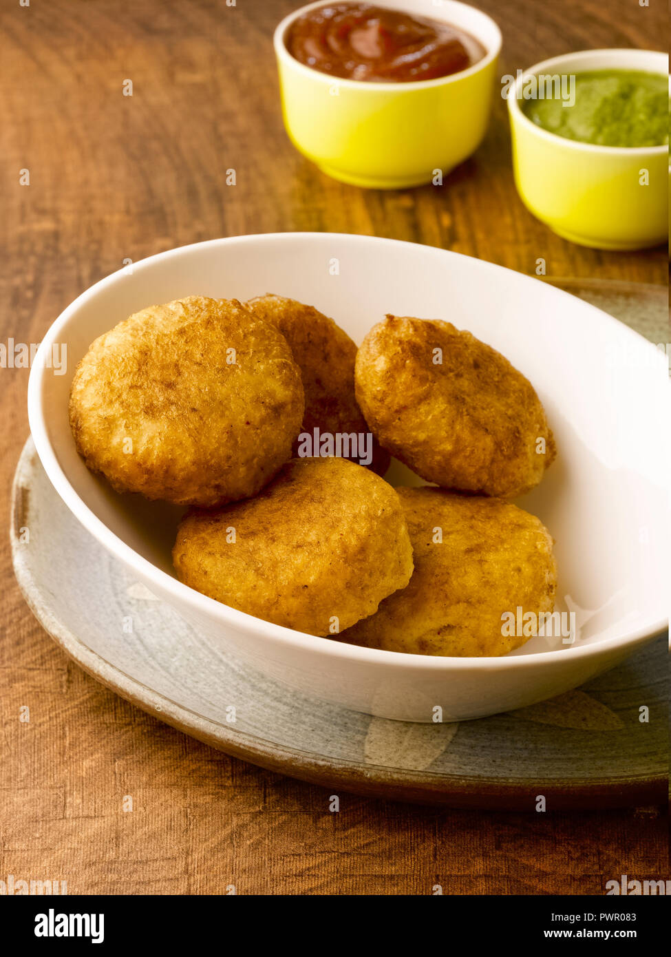 Indian fried potato balls hi-res stock photography and images - Alamy