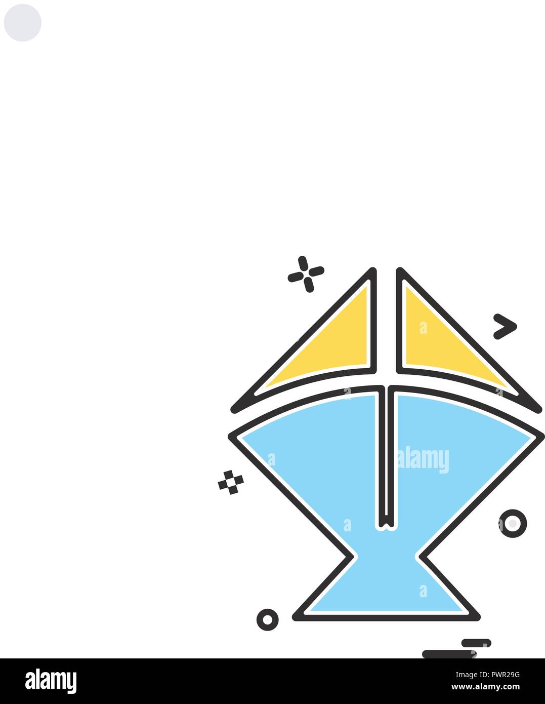 kite icon vector design Stock Vector Image & Art - Alamy