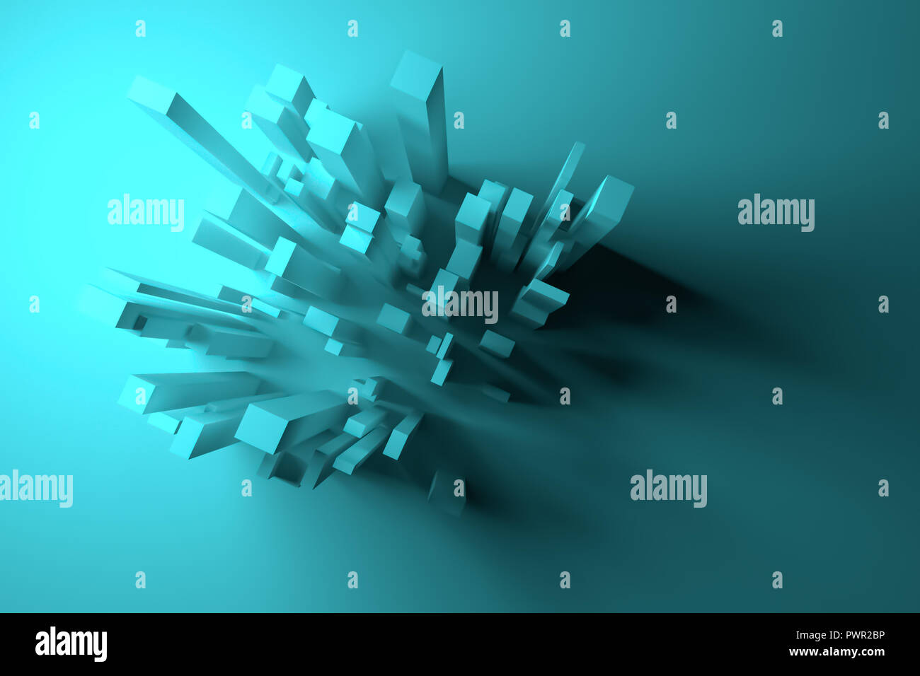 Block or shapre, pillar, colorful lighting. For web page, wallpaper ...