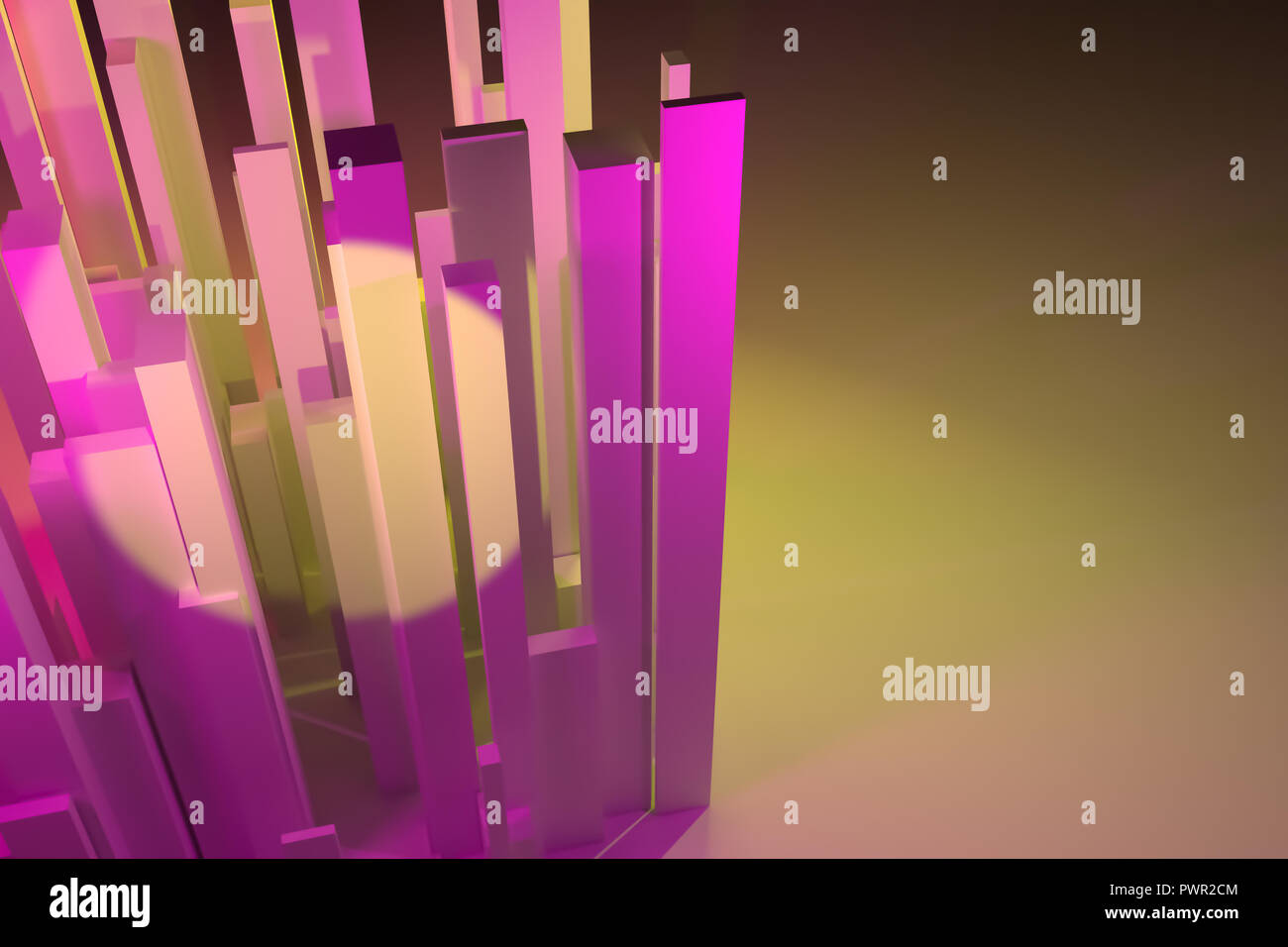 3D rendering. Pillar block or shapre, illustrations of colorful ...