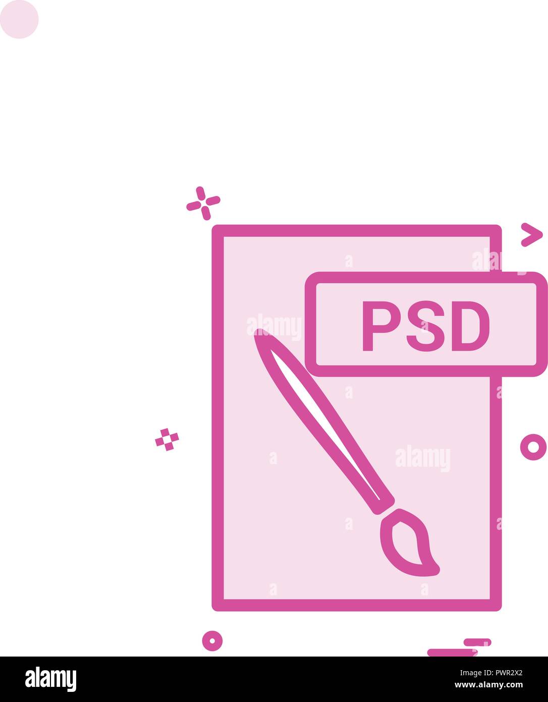 Psd File Format Icon Vector Design Stock Vector Image And Art Alamy