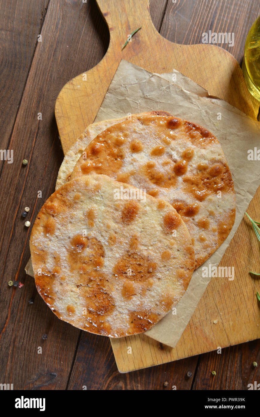 Sweet spanish crackers with olive Stock Photo - Alamy