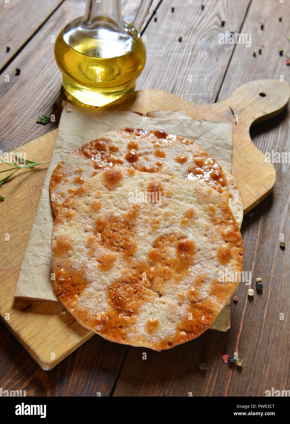 Sweet spanish crackers with olive Stock Photo - Alamy
