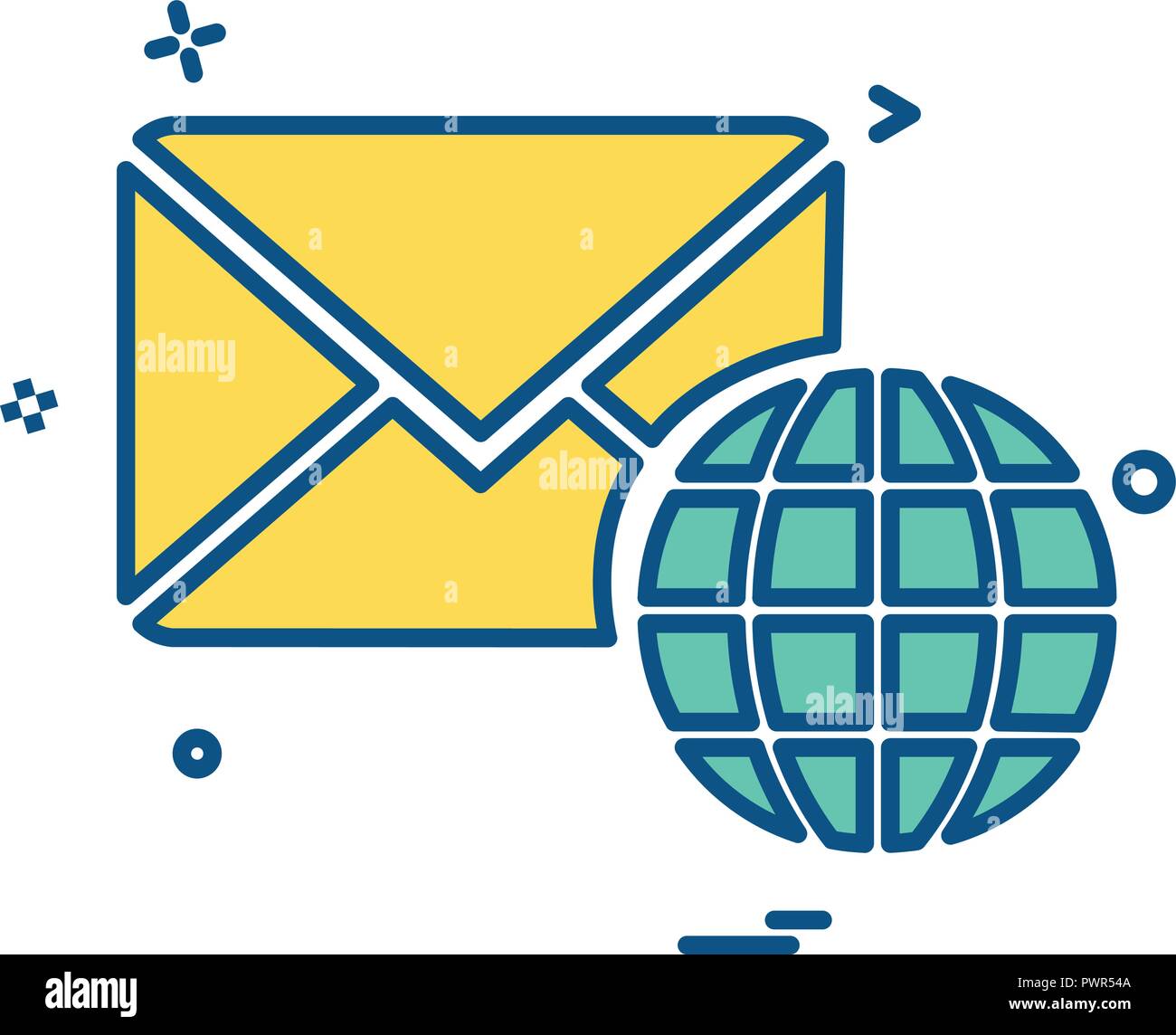 Email icon design vector Stock Vector Image & Art - Alamy