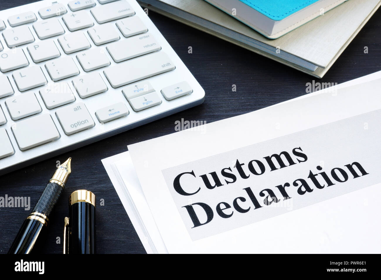 Customs declaration form hi-res stock photography and images - Alamy