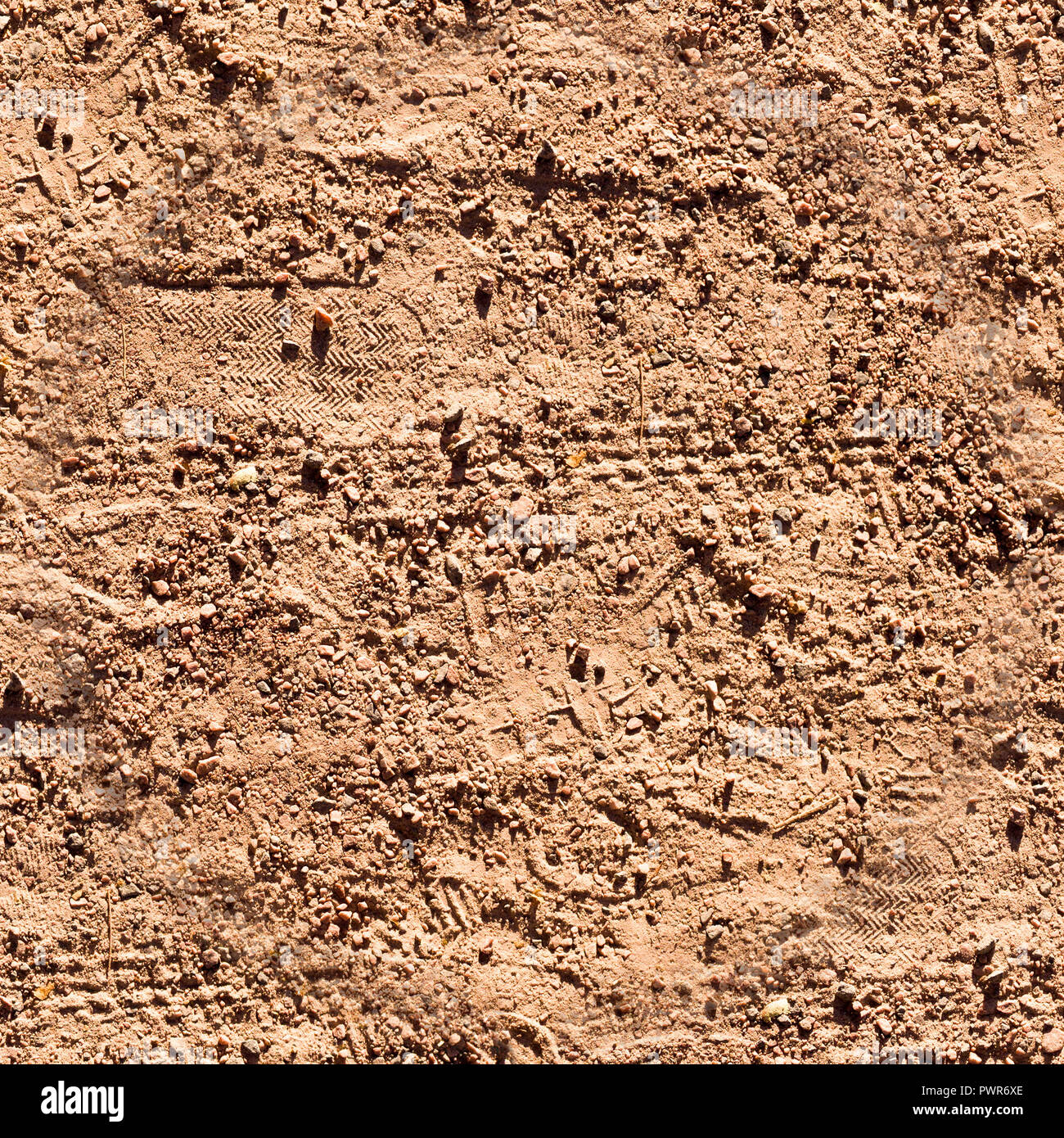 seamless sandy path with cycle bike tire tracks. background, texture ...