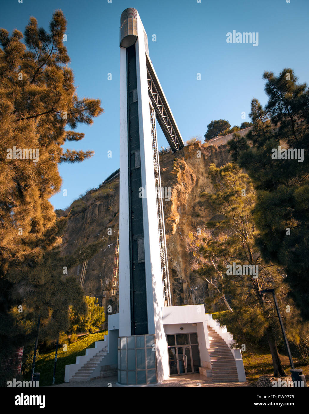 Elevator structure bottom hi-res stock photography and images - Alamy