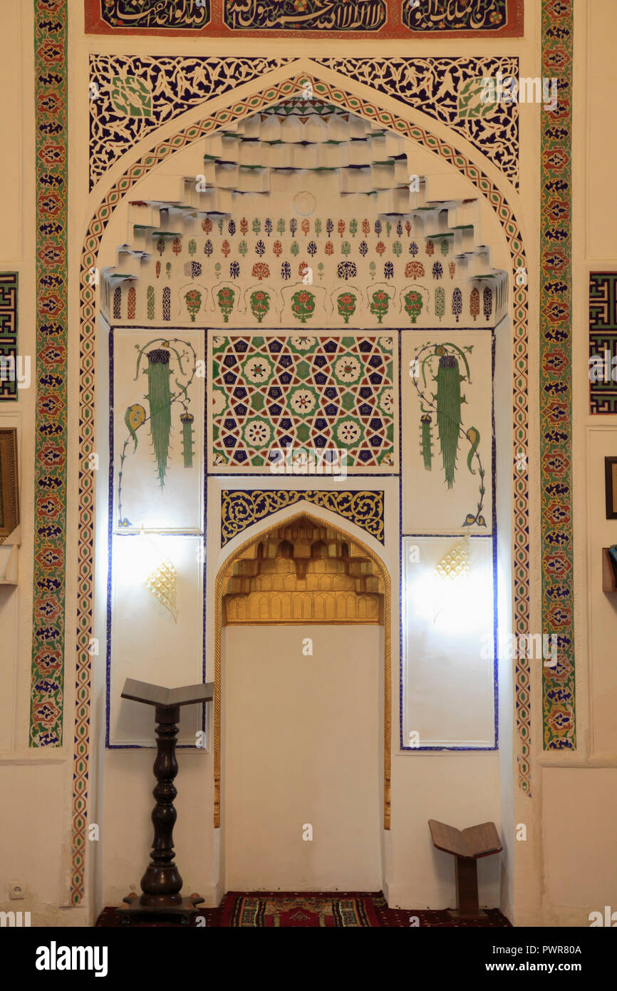 Uzbekistan, Samarkand, Khodja Nisbatdor Mosque, interior Stock Photo ...
