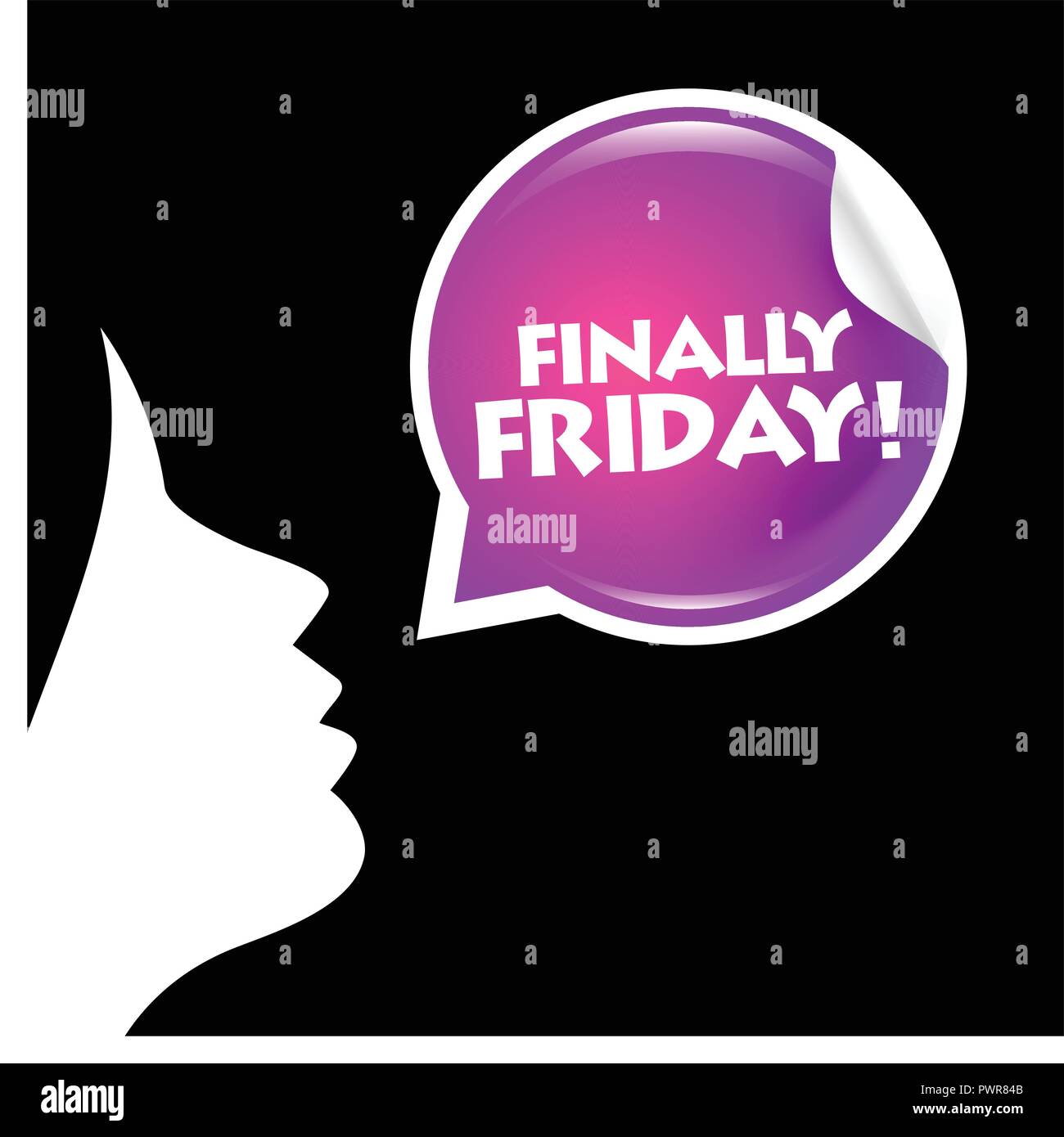 Finally friday Stock Vector Images - Alamy