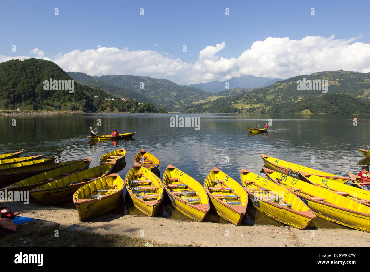 Pokhara Phewa Lake Stock Photo - Alamy