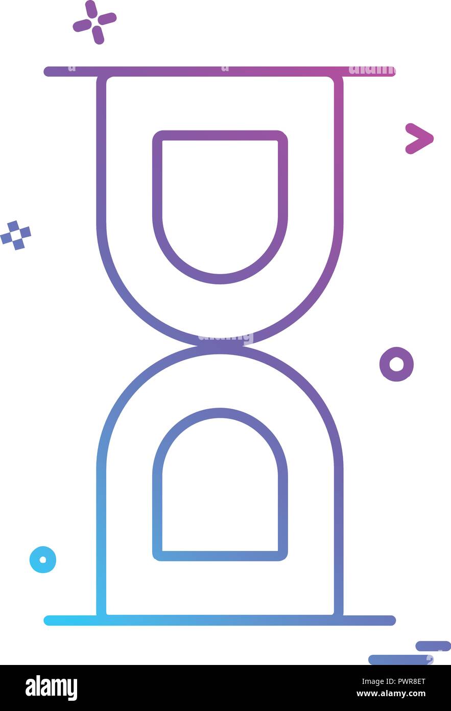 Wait icon design vector Stock Vector Image & Art - Alamy