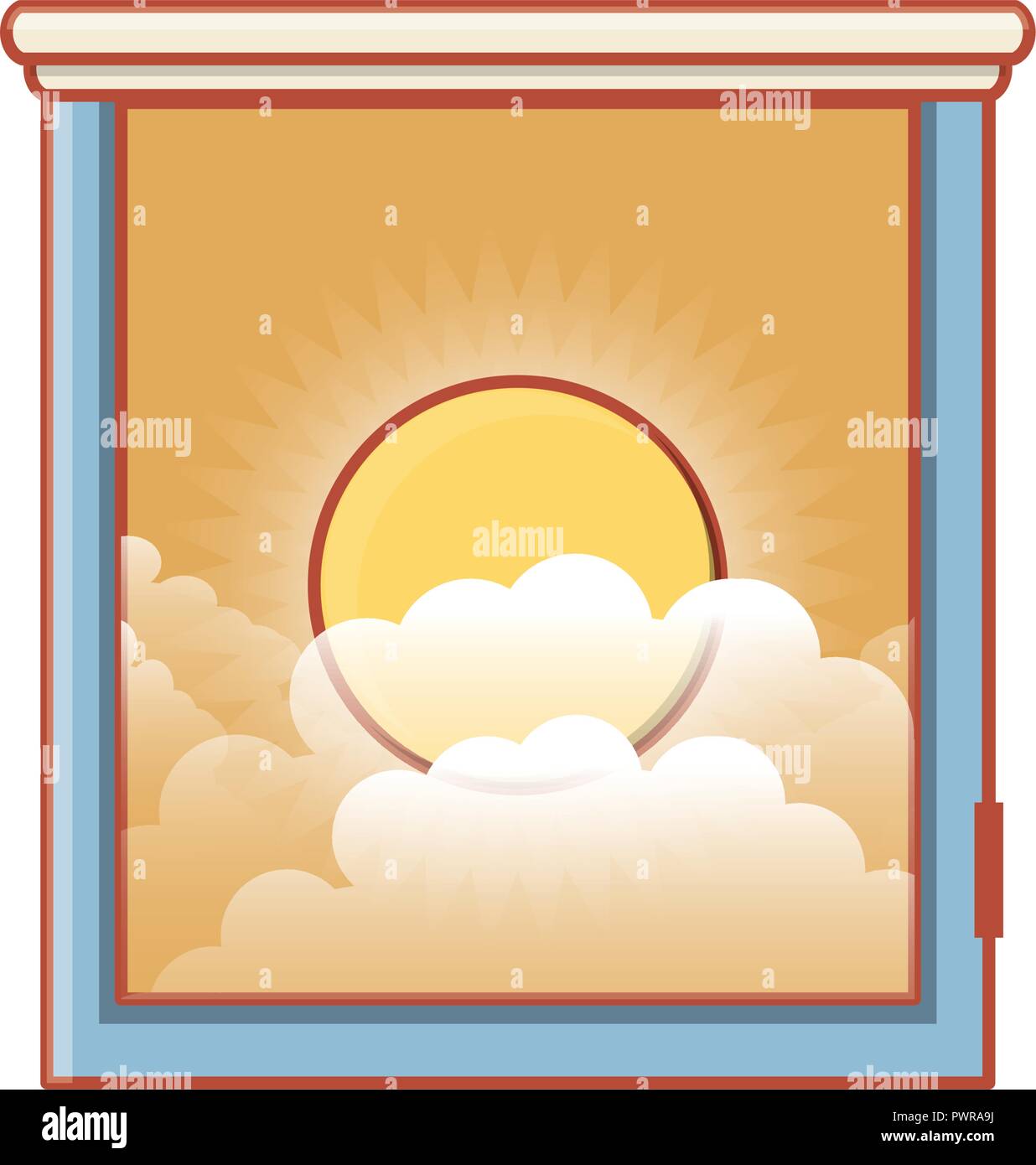 window with view of day isolated icon vector illustration design Stock ...