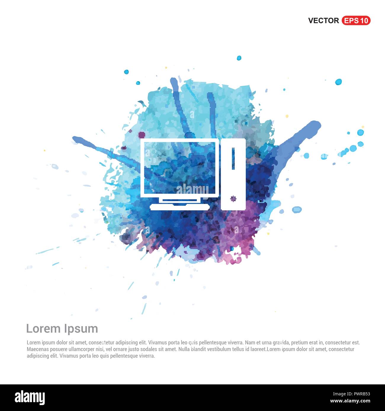 Watercolor virus Stock Vector Images - Alamy