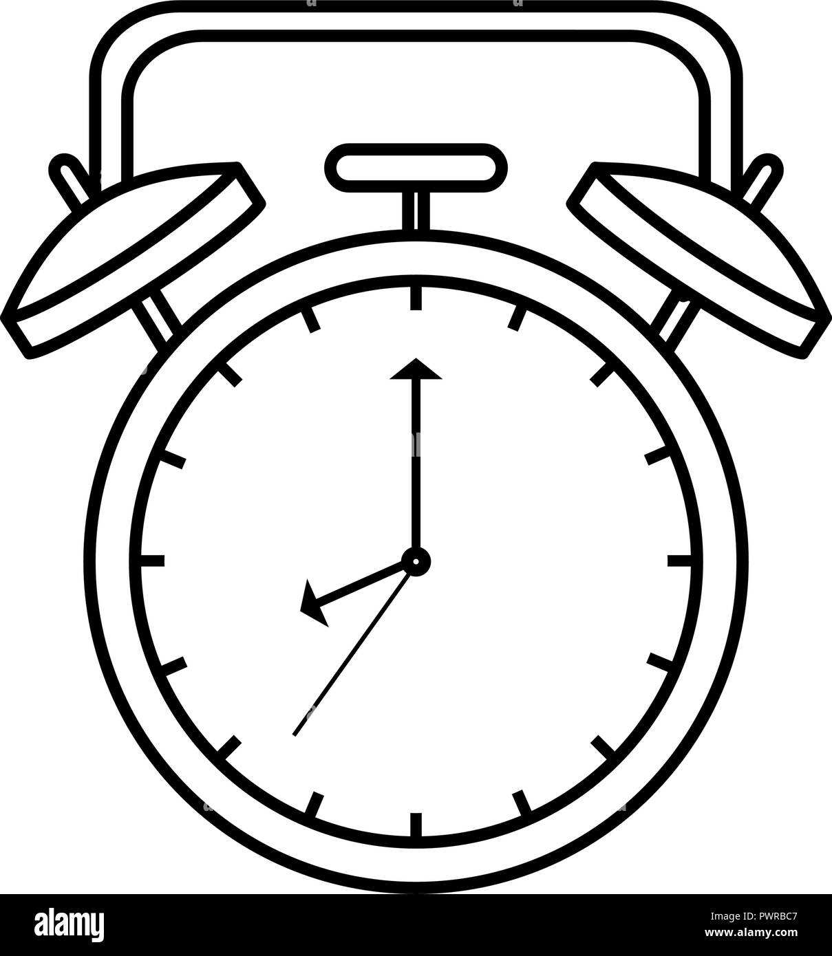 alarm clock isolated icon vector illustration design Stock Vector Image ...