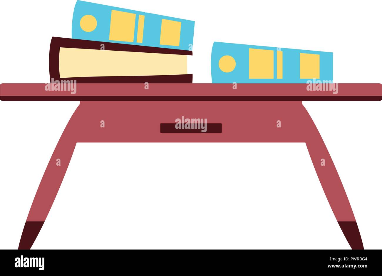 Textbooks stacked Stock Vector Images - Alamy