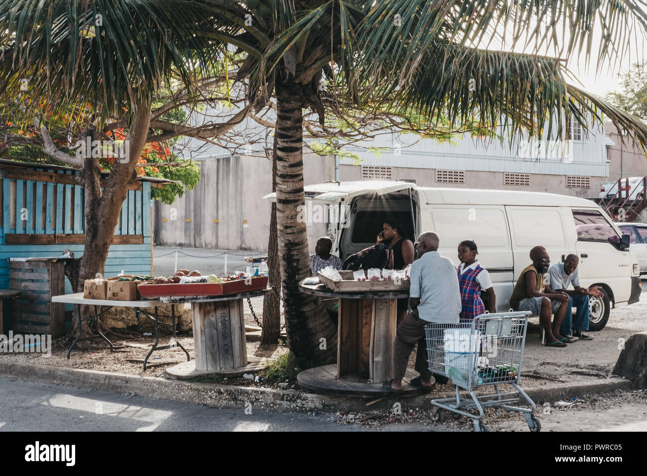 Barbados bridgetown market hi-res stock photography and images - Alamy