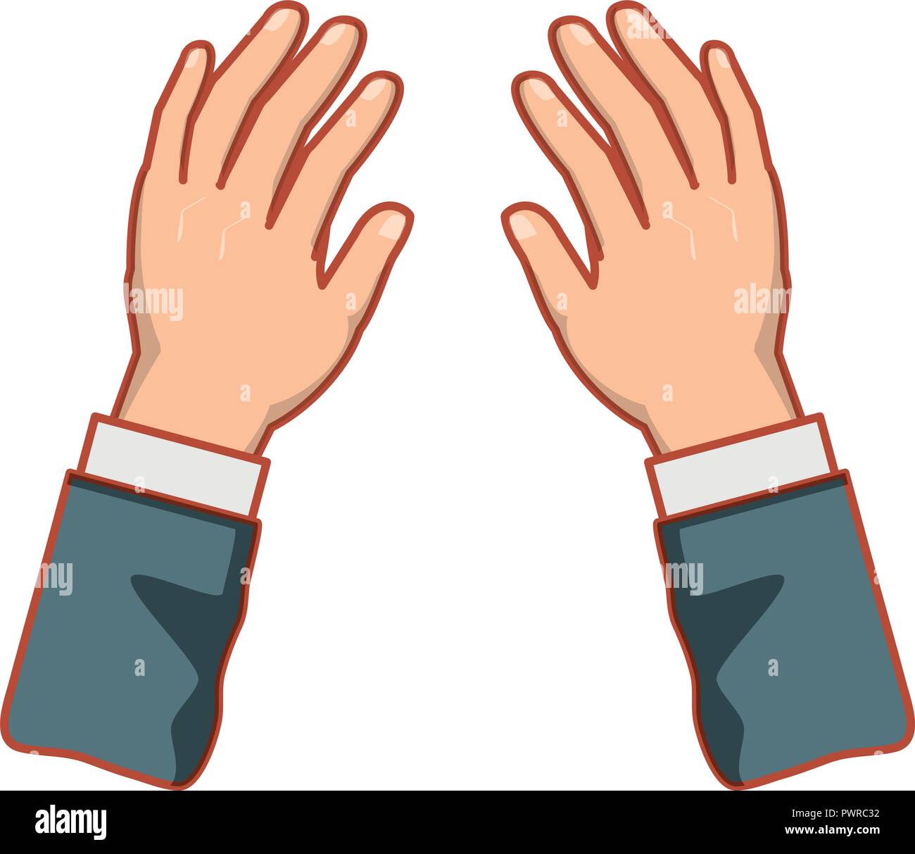 human hands avatar character vector illustration design Stock Vector ...