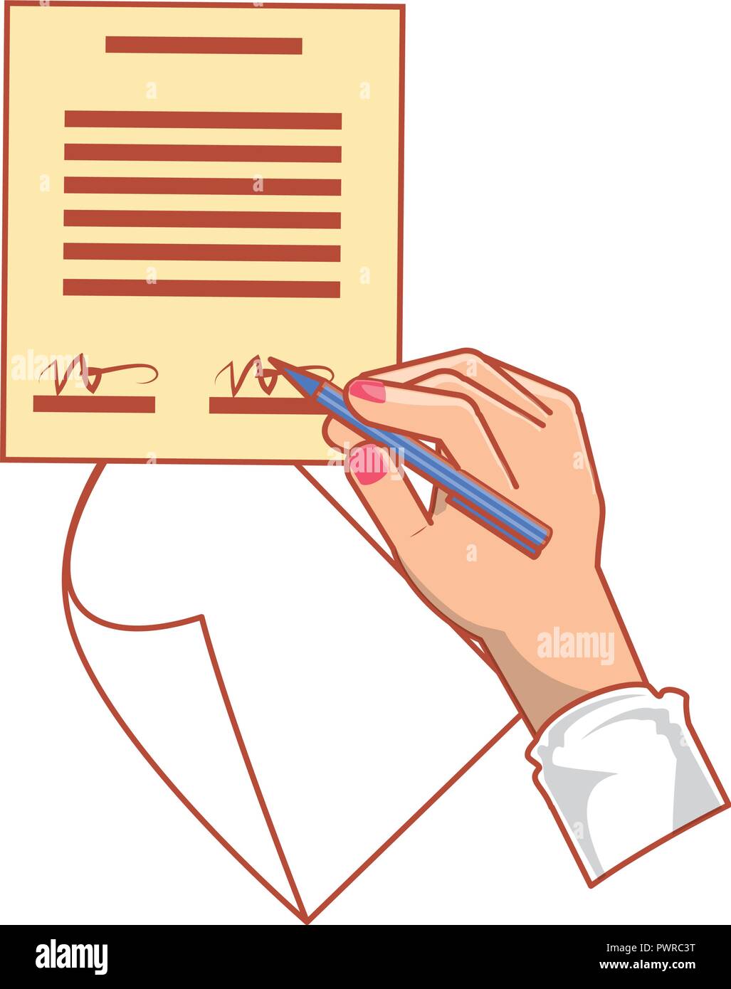 Pen and ink female figure Stock Vector Images - Alamy