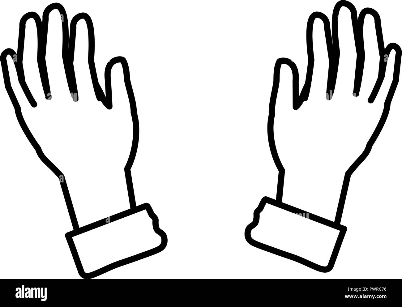 human hands avatar character vector illustration design Stock Vector ...