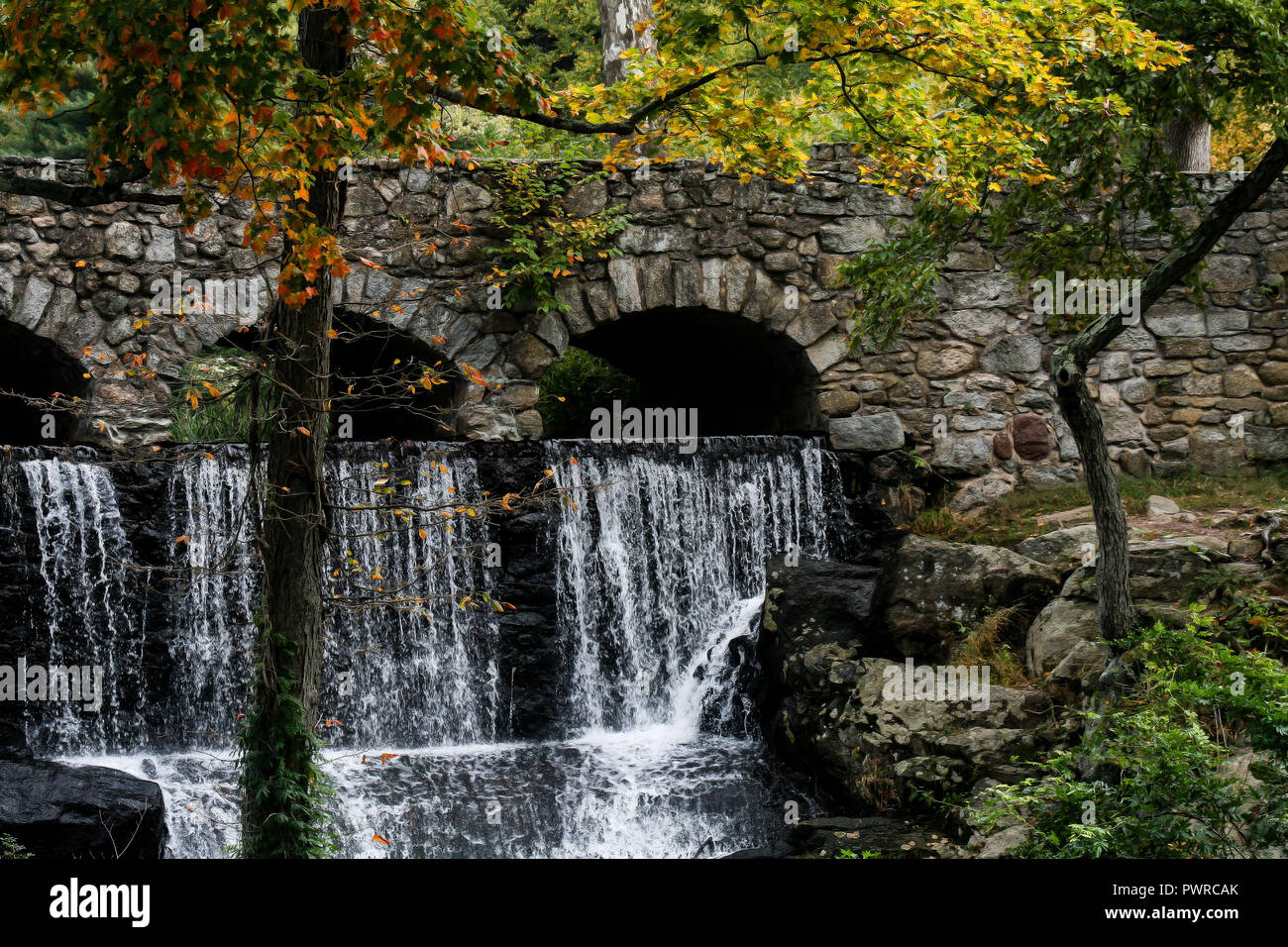 Fall Waterfall Scenery Stock Photo - Alamy