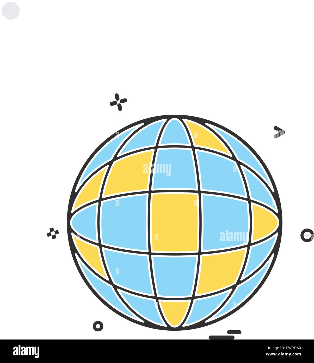 glob map icon vector design Stock Vector Image & Art - Alamy