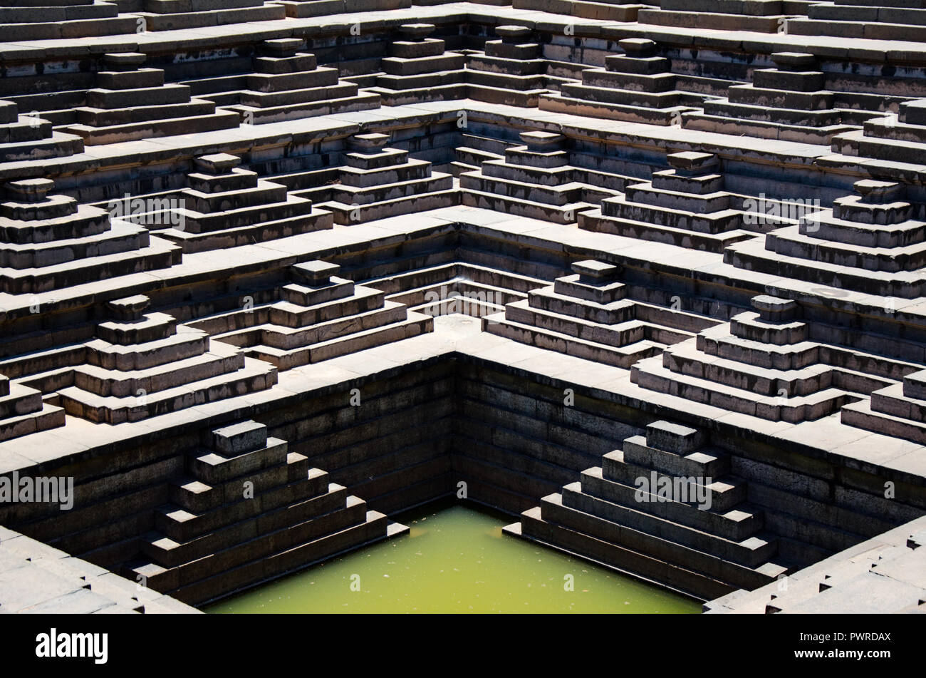 Symmetrical stepped square water tank inside the Royal Enclosure at ...