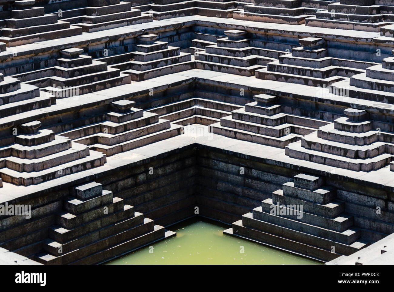Symmetrical stepped square water tank inside the Royal Enclosure at ...