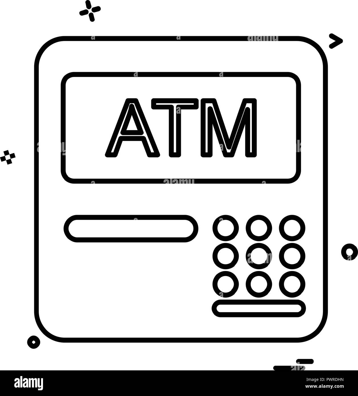 ATM machine icon design vector Stock Vector Image & Art - Alamy
