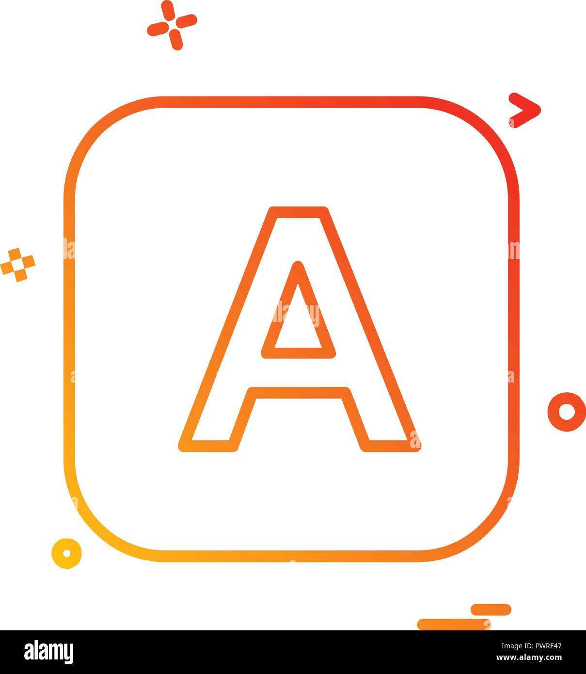 English Alphabets icon design vector Stock Vector Image & Art - Alamy