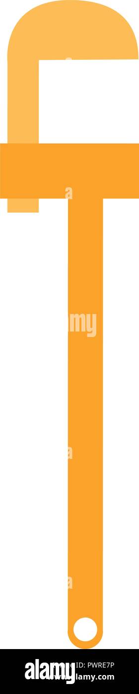 pipe wrench icon over background, vector illustration Stock Vector ...