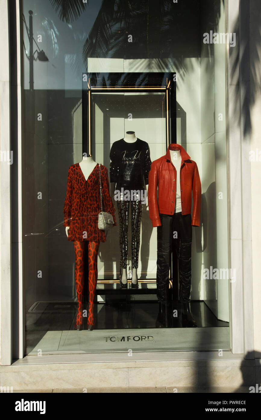 Shop window manikins, Beverly HIlls, Los Angeles, California, USA Stock ...