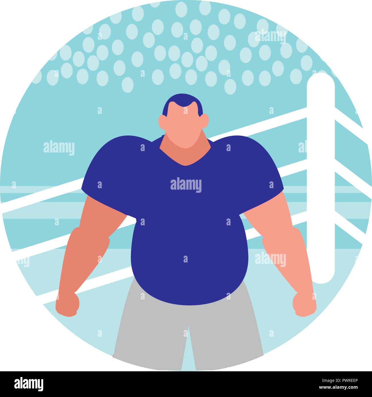 muscle man icon over white background, vector illustration Stock Vector ...