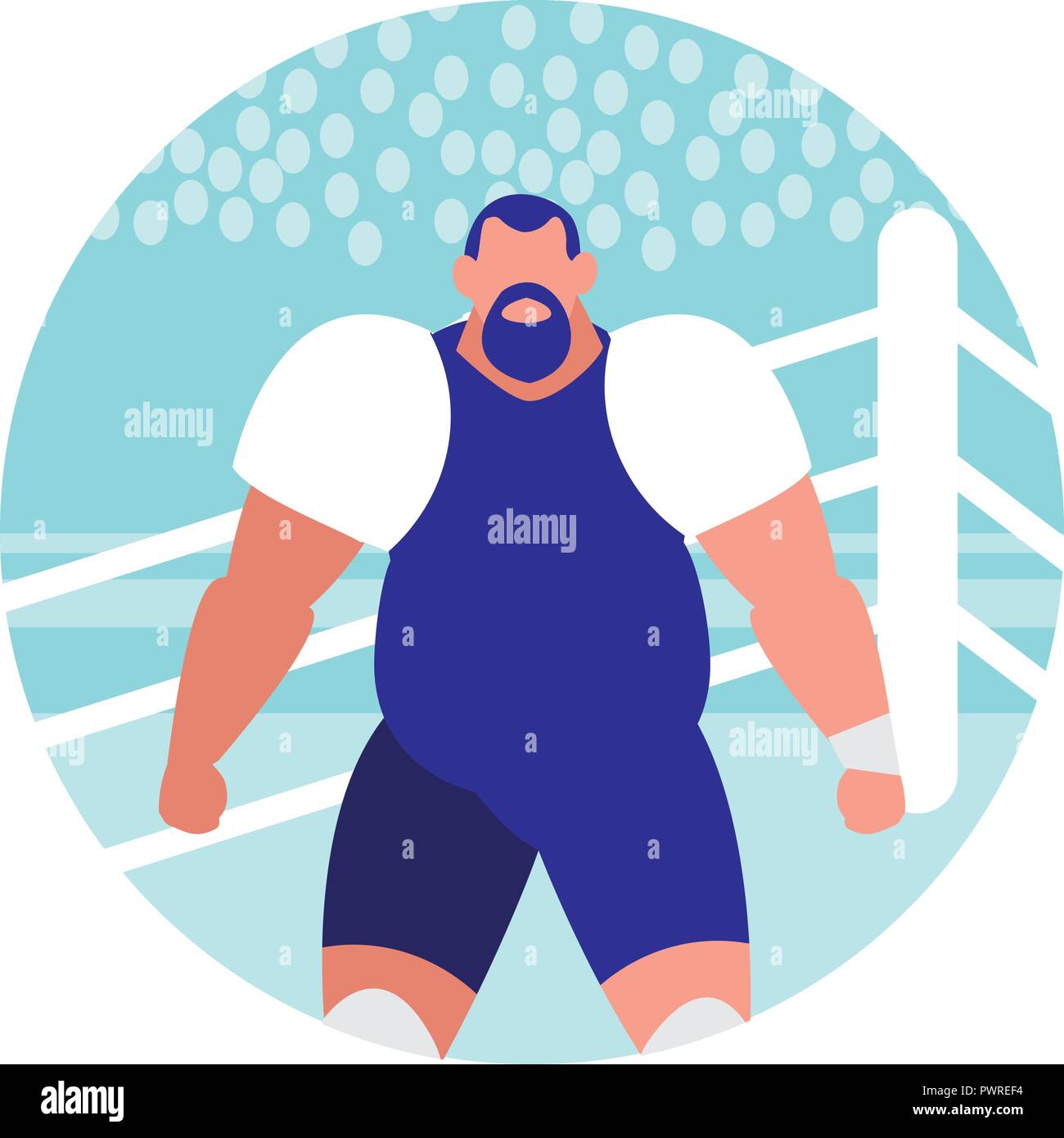 muscle man icon over white background, vector illustration Stock Vector ...