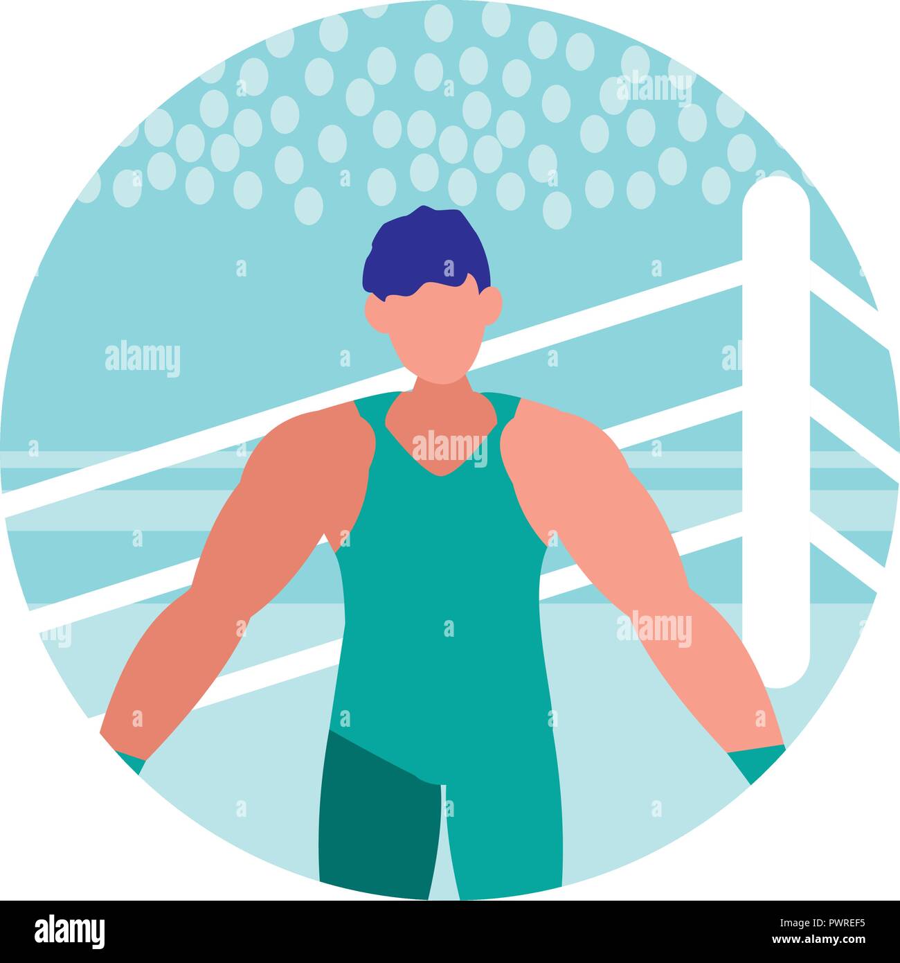 muscle man icon over white background, vector illustration Stock Vector ...